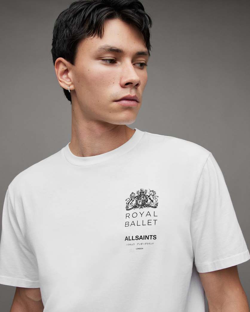 Jete Royal Ballet Logo Charity T-Shirt Optic White | ALLSAINTS